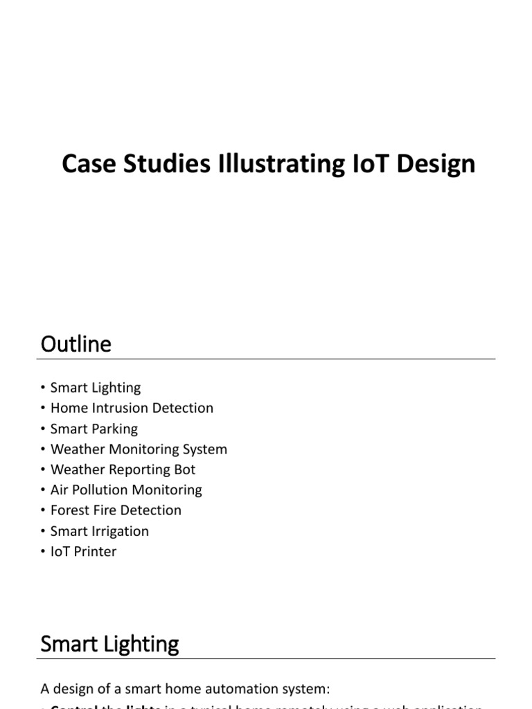 Case Studies | PDF | Internet Of Things | Sensor
