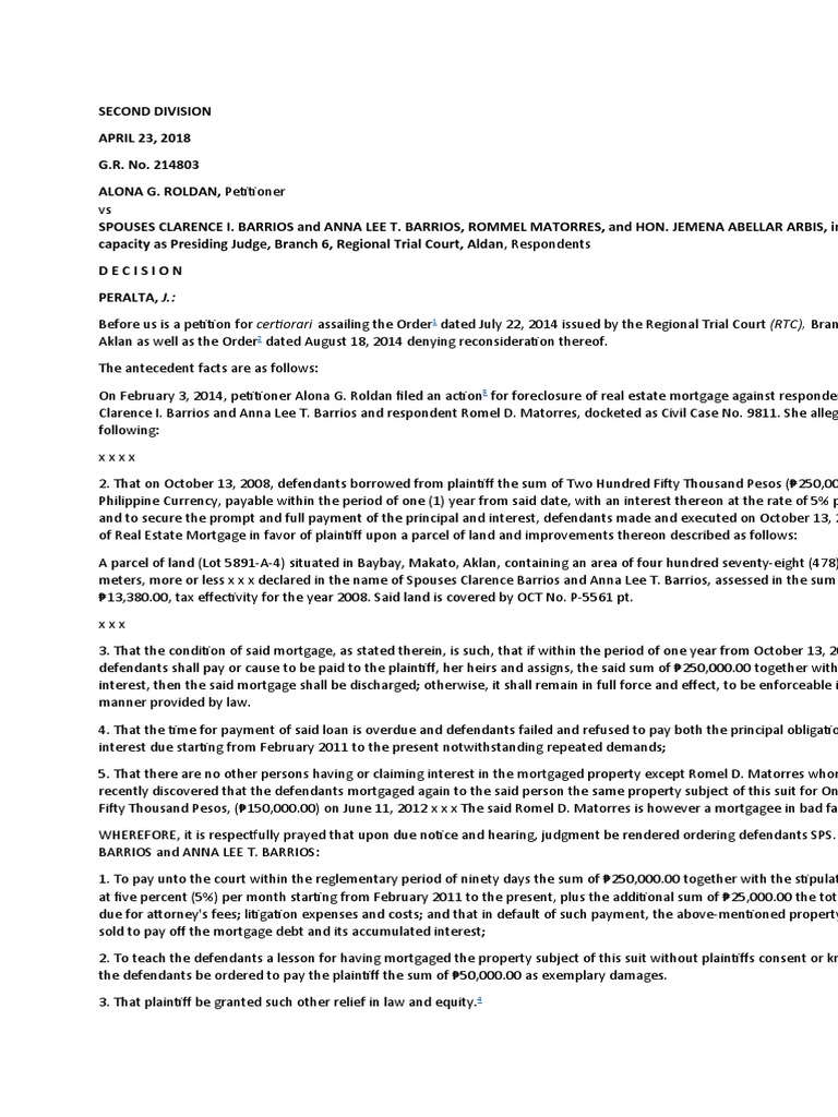 Case On Incapable of Pecuniary Estimation and Real Action Compared ...