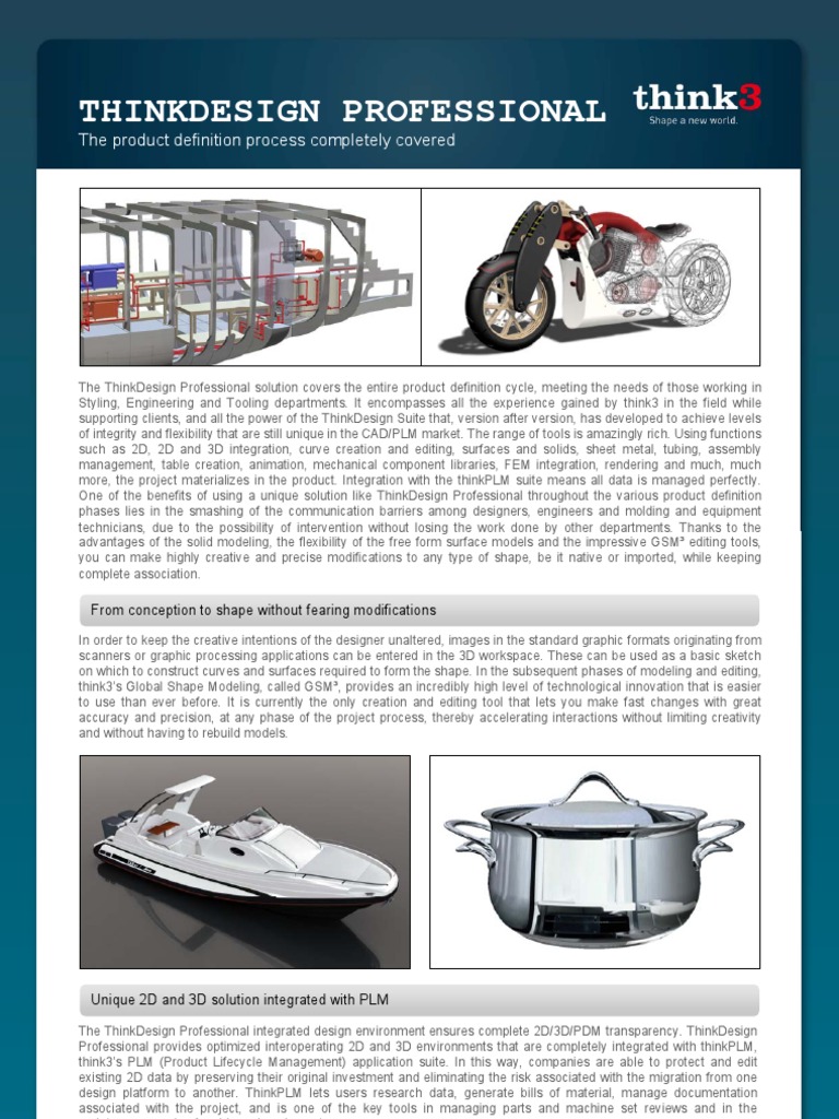 Datasheet_ThinkDesign_Professional_03_2009_High_en | Product Lifecycle ...