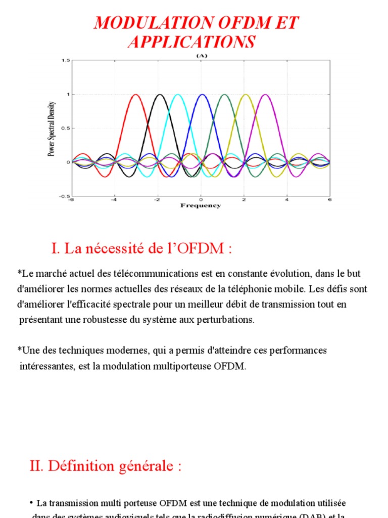 Modulation Ofdm Et Applications | PDF | Orthogonal Frequency Division ...