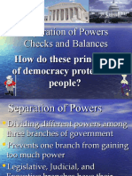 Checks and Balances Overview Chart | PDF | Separation Of Powers Under ...