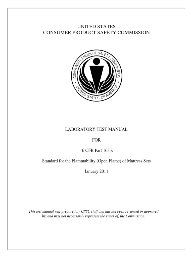 16 CFR 1633 | Download Free PDF | Calibration | Flow Measurement
