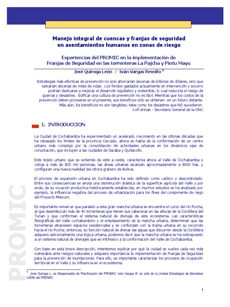 Franjas de Seguridad | PDF | Inundar | Lluvia