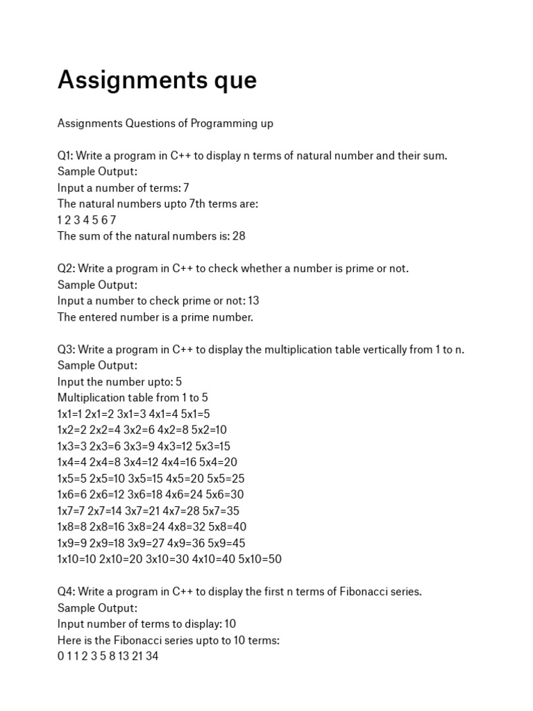 Assignments Que | PDF | Teaching Methods & Materials