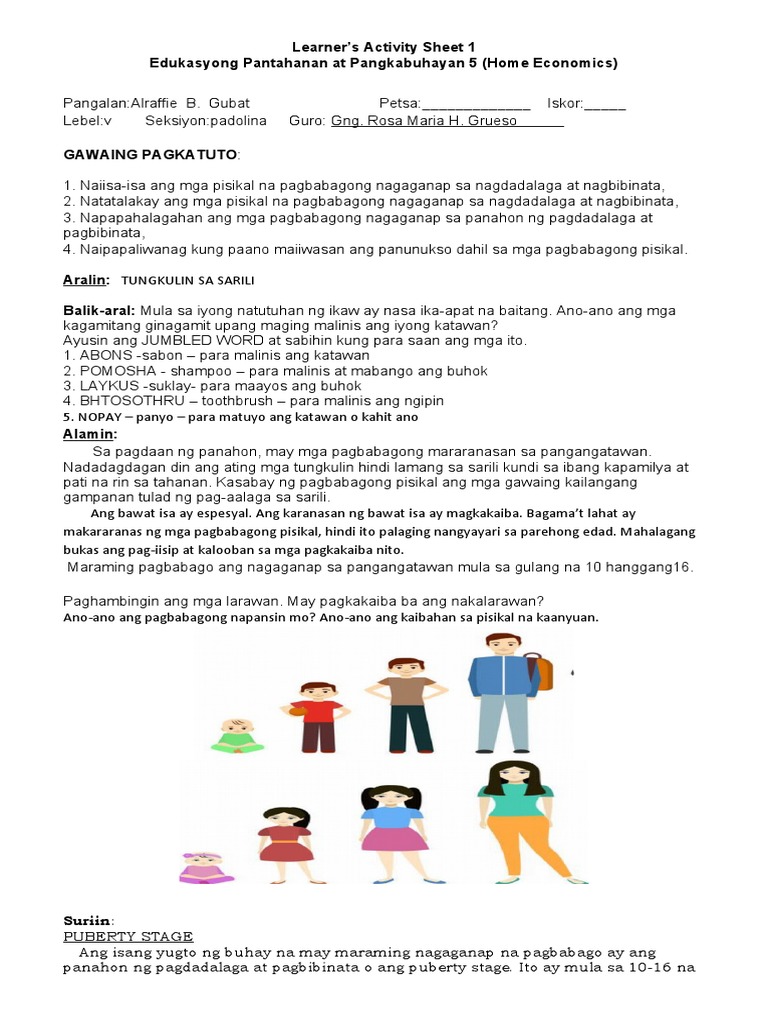 Q2 HE EPP5.w1 TUNGKULIN SA SARILI | PDF