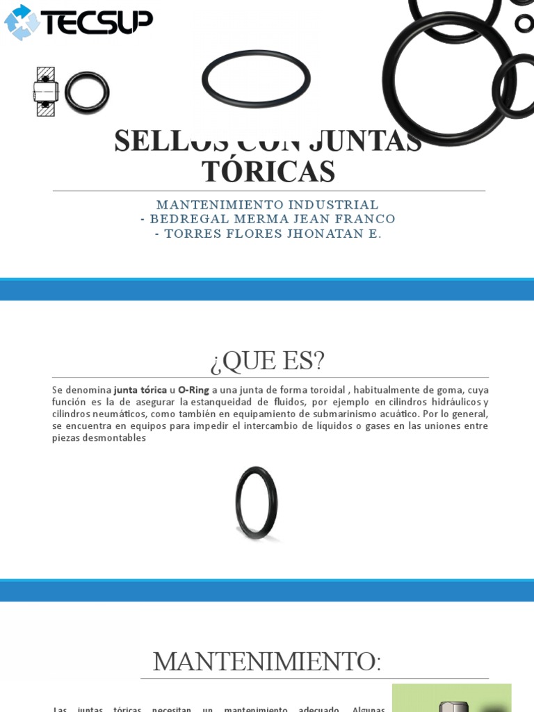 O RING - Juntas Toricas | PDF | Química | Materiales