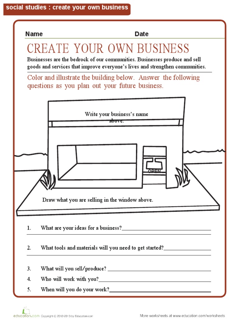 Starting A Business For Kids | PDF