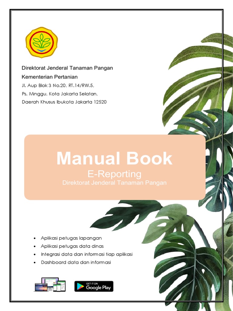Manual Book Ereporting | PDF