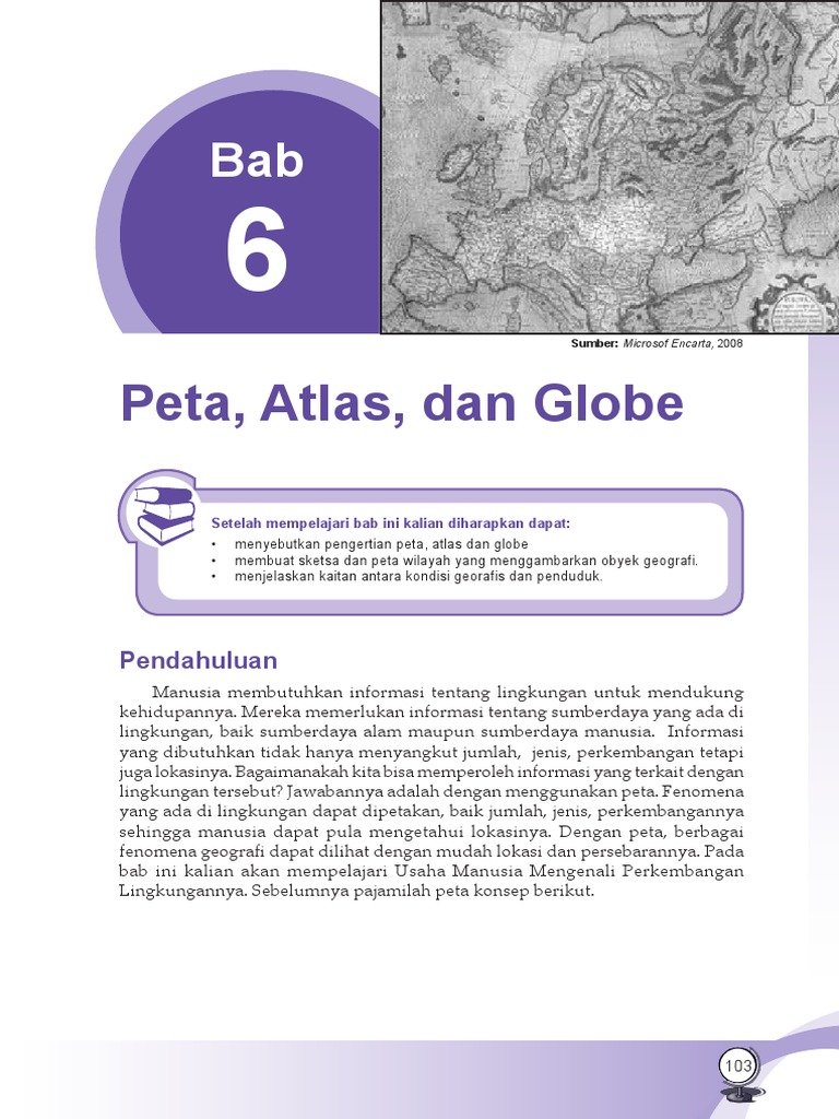 Perbedaan Peta, Atlas, dan Globe | PDF