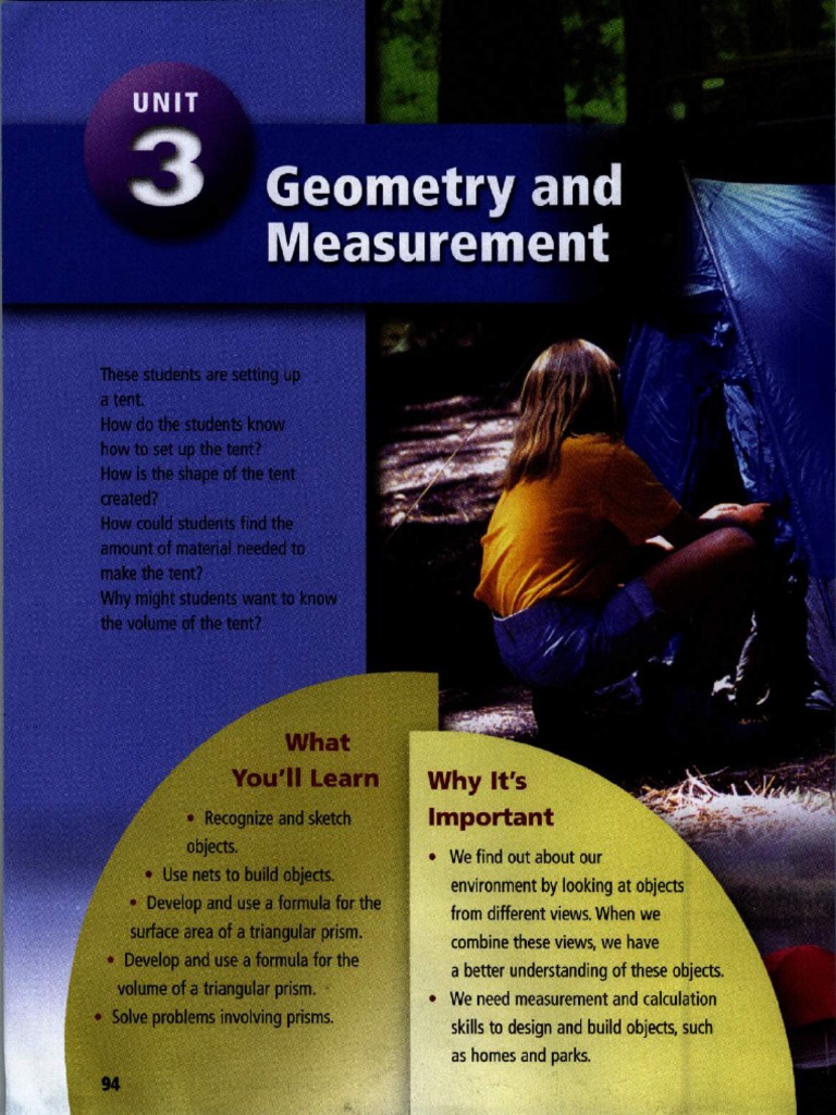 Math Makes Sense 8 Textbook - Unit 3 | PDF