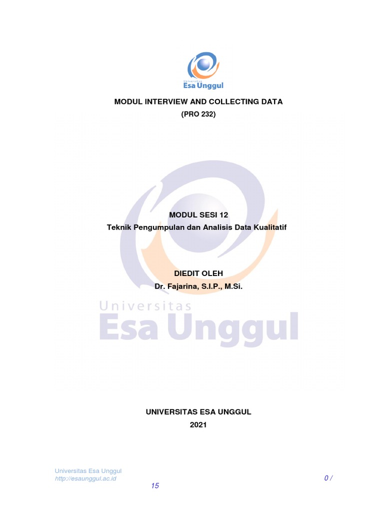 Modul ICDT Sesi 12 | PDF | Ilmu Sosial