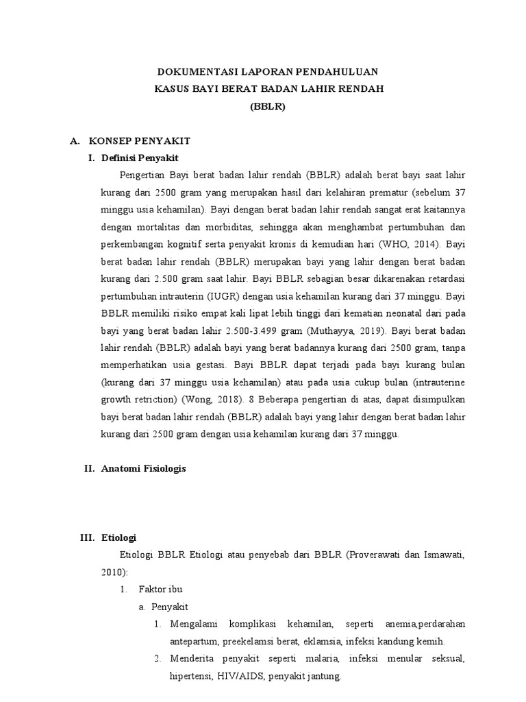 Panduan Penanganan Bayi BBLR | PDF