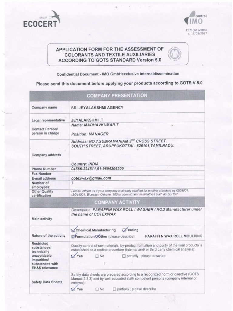 Ecocert' (Amm: OF Auxiliaries | PDF | Business | Wellness