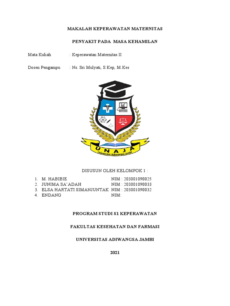 Makalah Kel 1 Penyakit Pada Masa Kehamilan | PDF | Pengembangan Diri | Sains & Matematika