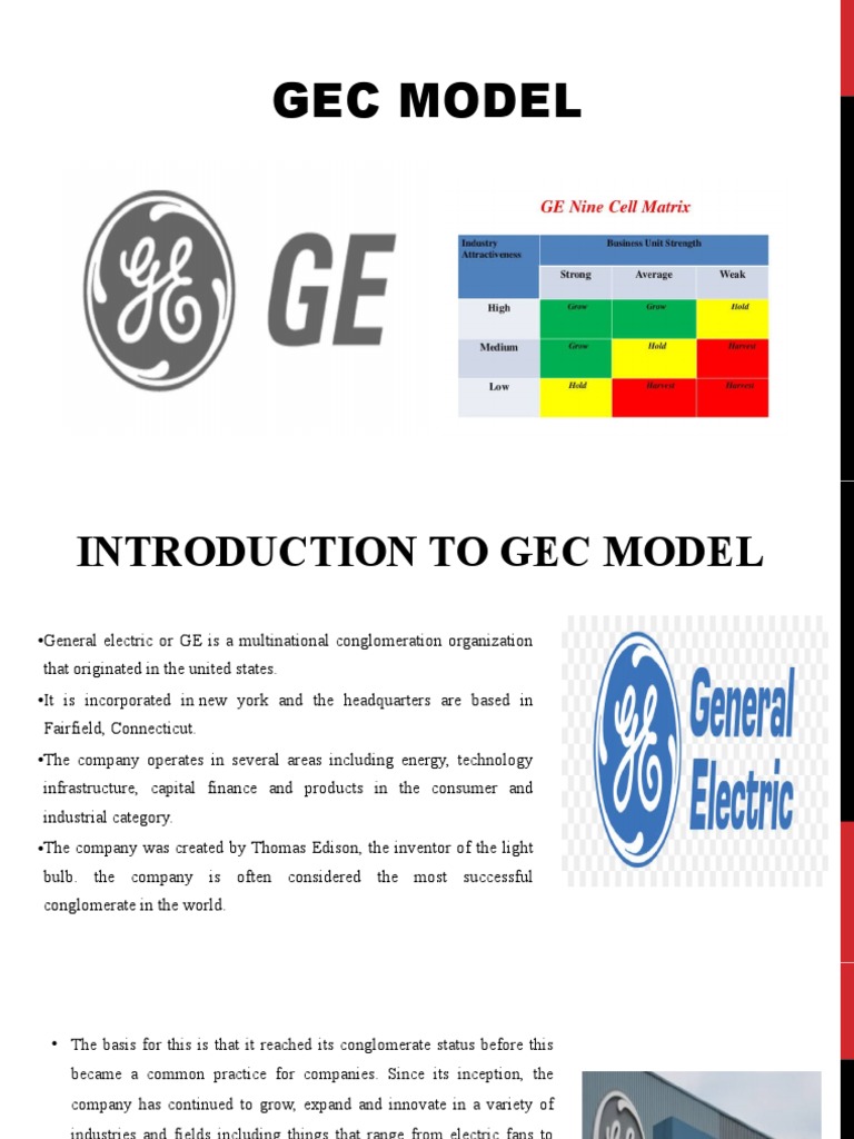 Gec Model | PDF | General Electric | Economies