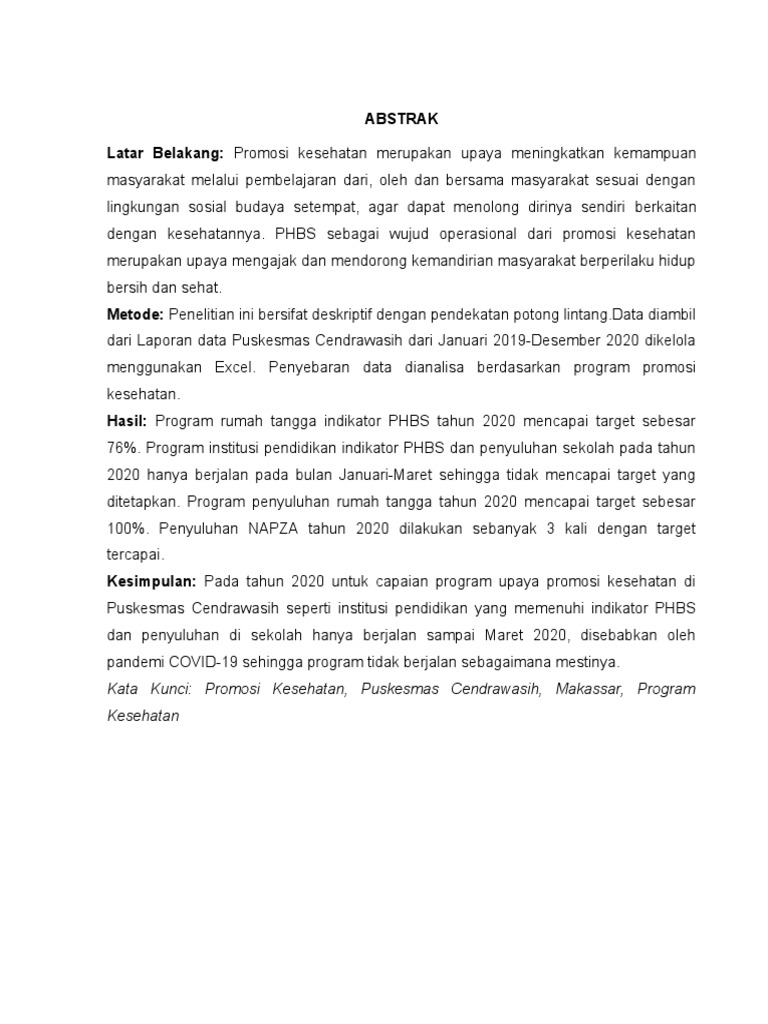 Laporan Kedokteran Komunitas PKM | PDF