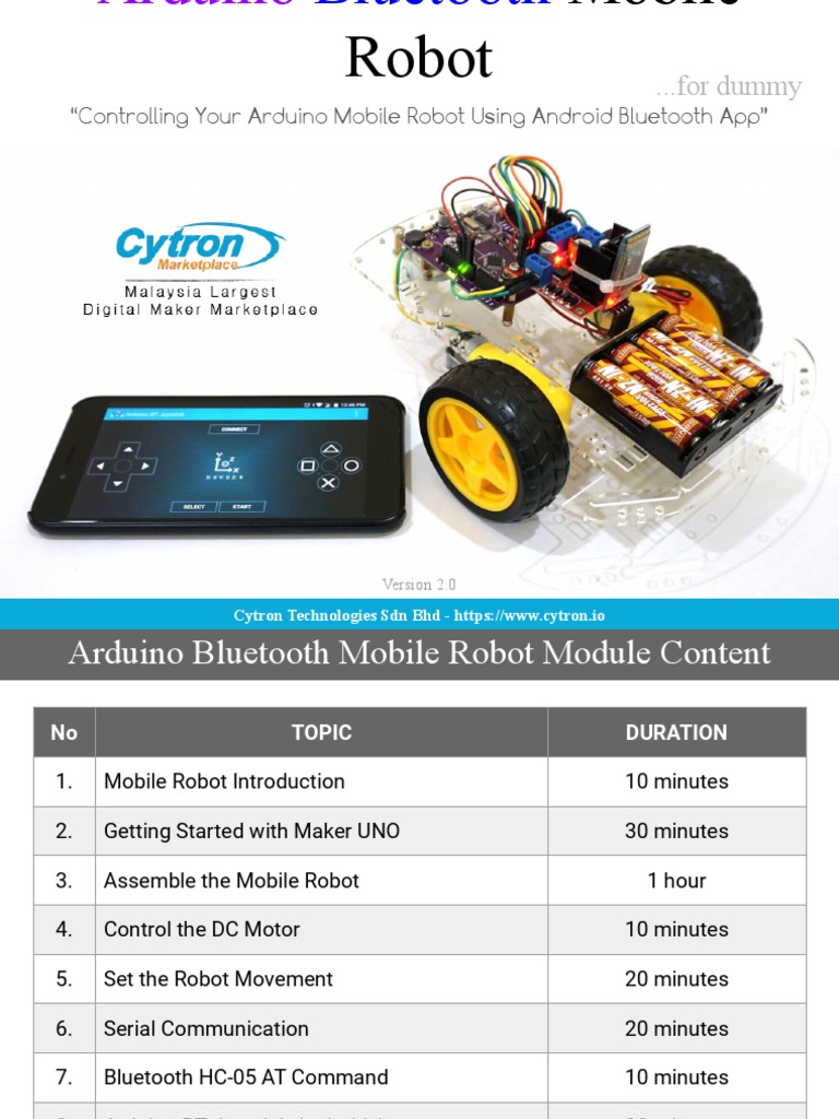 Arduino BT Mobile Robot R2.0 | PDF | Arduino | Computer Science