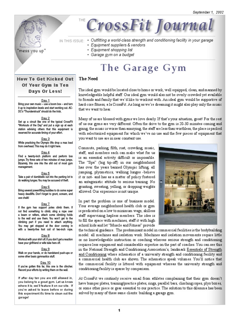 CrossFit Journal - Issue 01 | PDF | Kettlebell | Rowing (Sport)