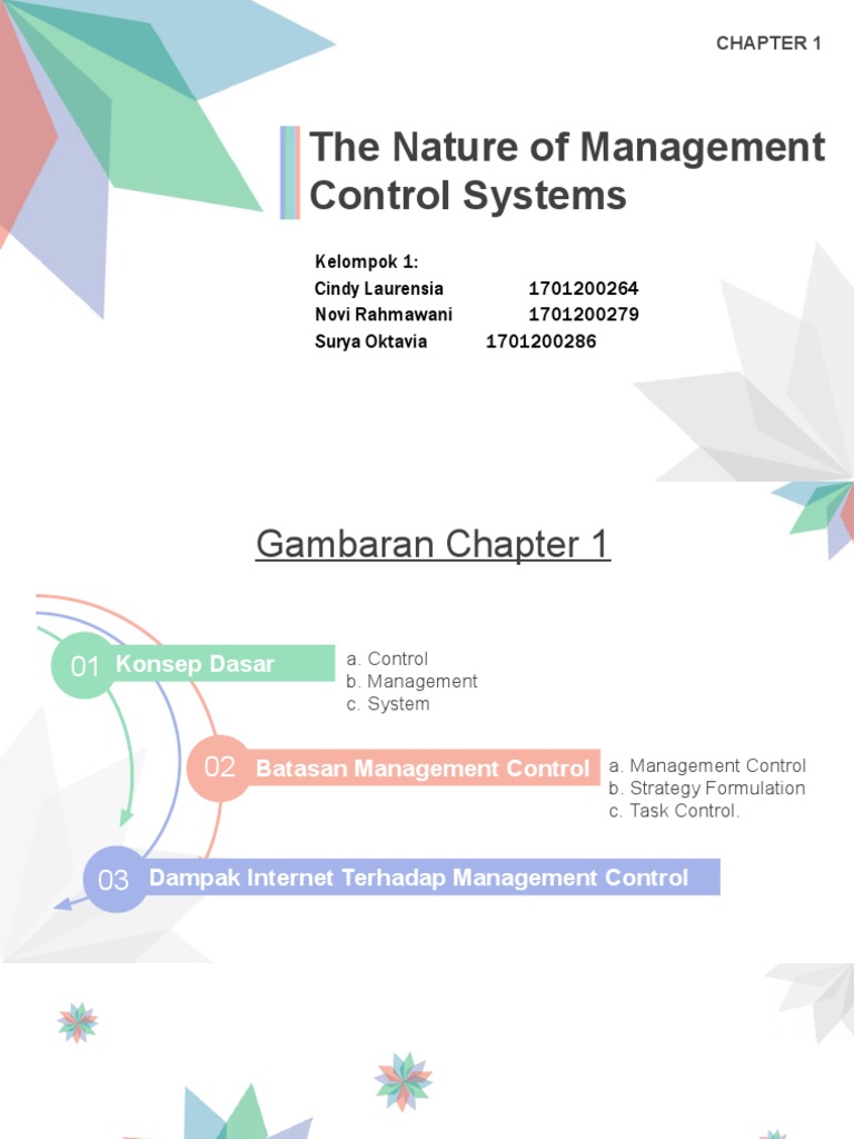 Kelompok 1 The Nature of Management Control Systems | PDF