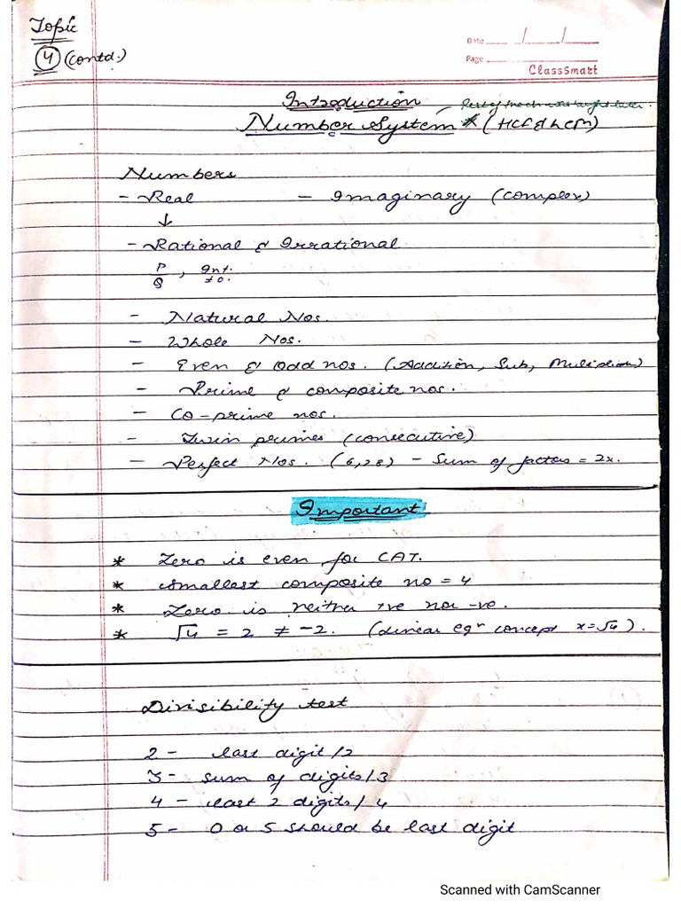 Number System Formulas - Non-Engineers | PDF