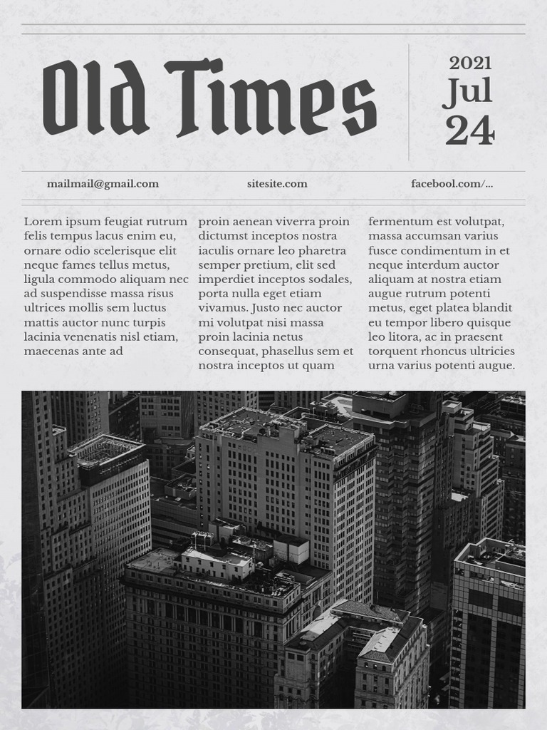 Old - Times - Newspaper - A4 | PDF