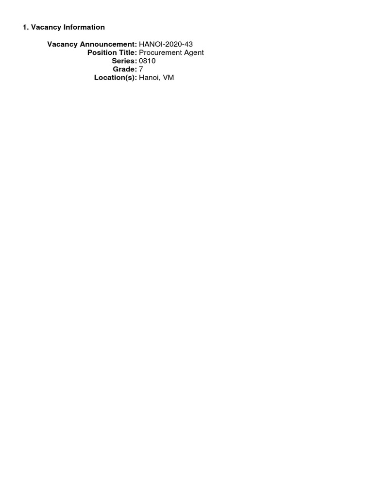 Application Summary | PDF | Procurement | Military Discharge