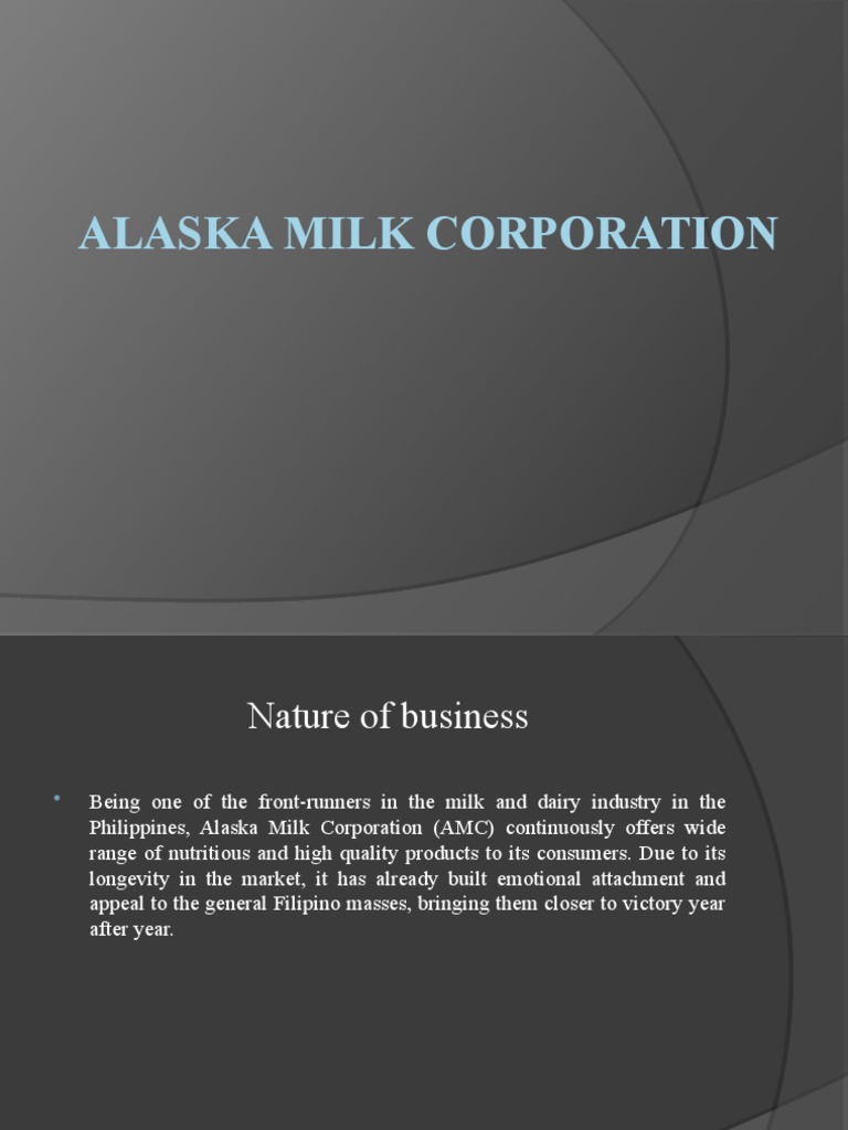 Alaska Milk Corporation | PDF | Milk | Foods