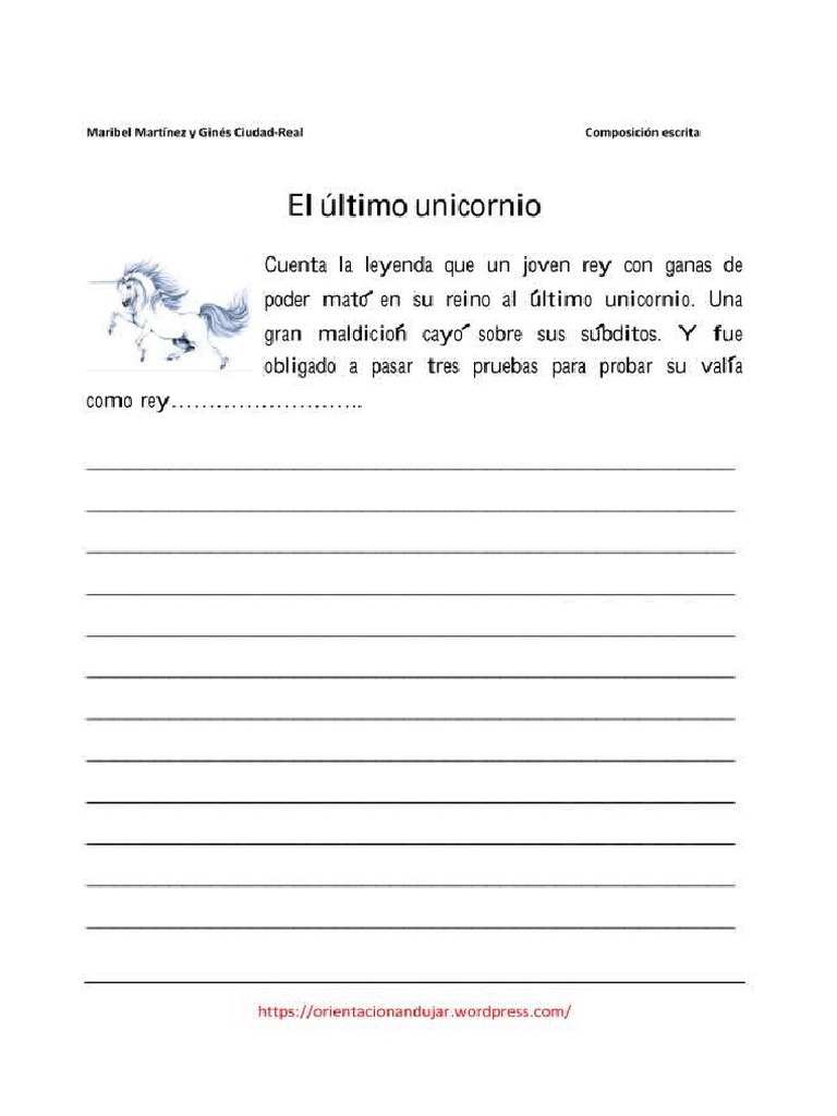 Escritura Creativa El Último Unicornio | PDF