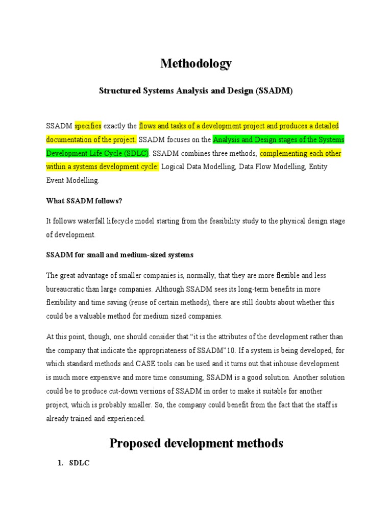 SSADM Methodology | PDF | Information Science | Systems Engineering