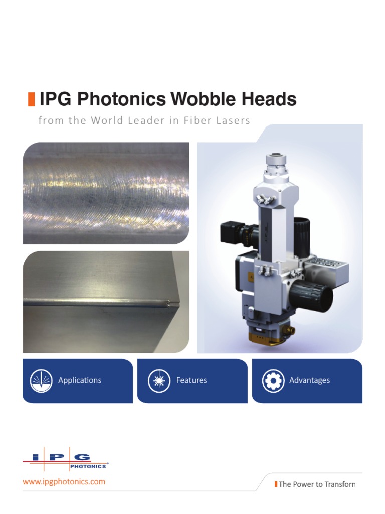 IPG Laser Welding D30 D50 Wobble Brochure | PDF | Electric Heating | Optics