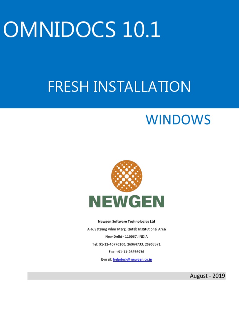 OmniDocs 10.1 Installation Guide - Windows | PDF | Databases | Oracle ...