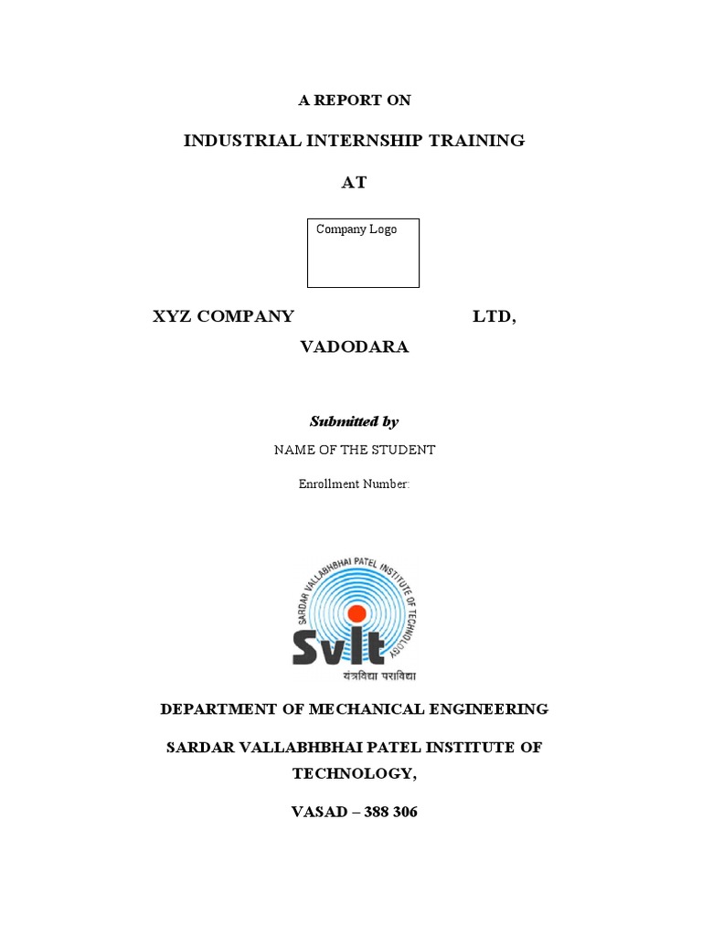 Internship Report Format | PDF | Science | Science And Technology
