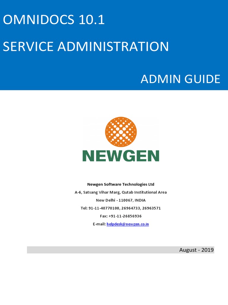 OmniDocs 10.1 Service Administration Guide | PDF | Microsoft Sql Server ...