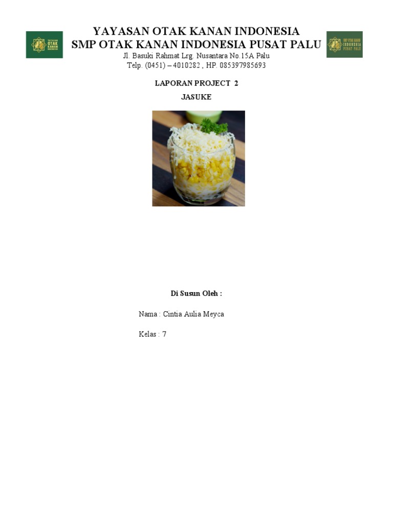 Format LAPORAN Project 2 | PDF