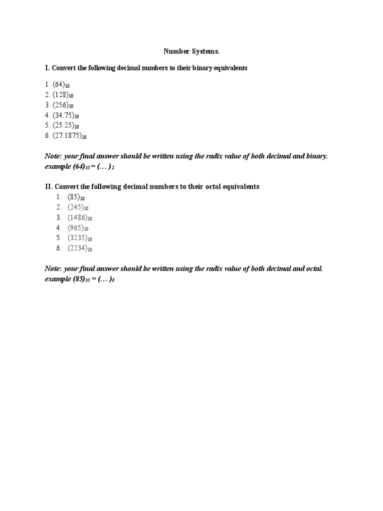 Number Systems Assignment | PDF | Teaching Methods & Materials