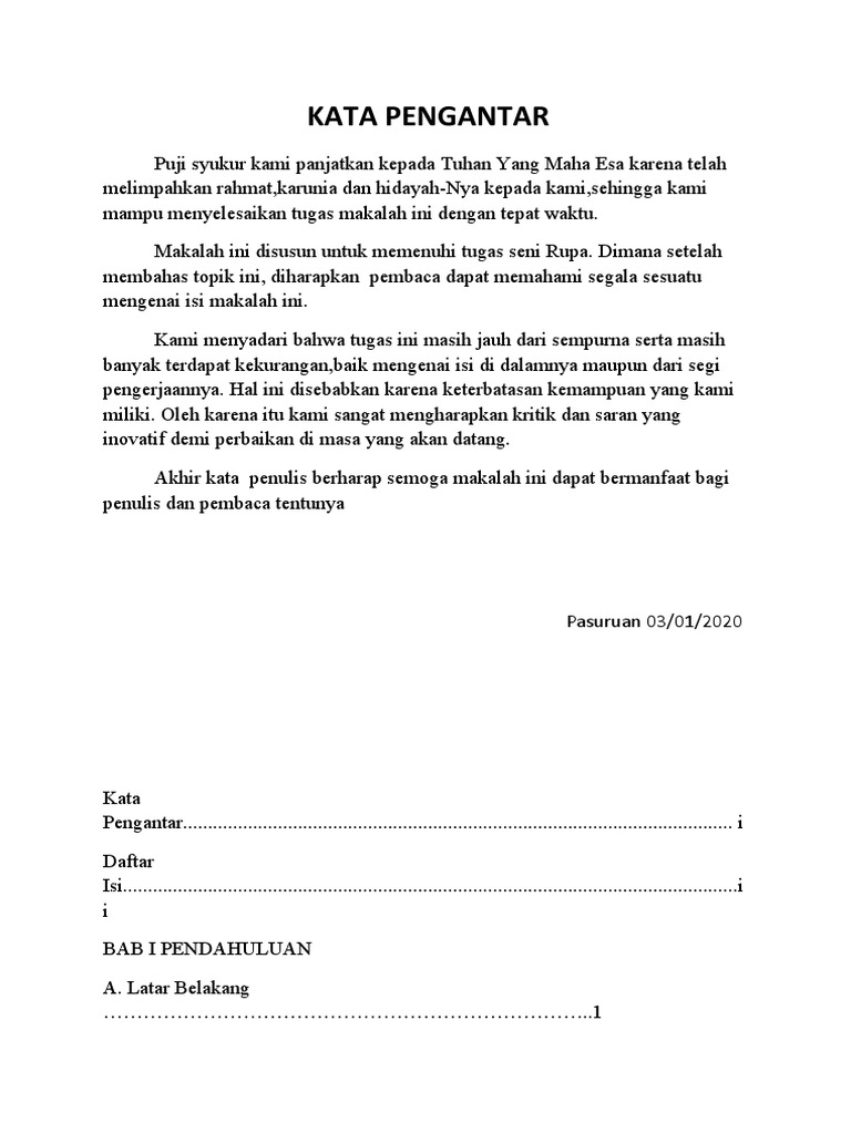 Laporan Topeng | PDF