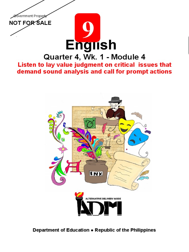 English: Quarter 4, Wk. 1 - Module 4 | PDF | Prices | Price Of Oil