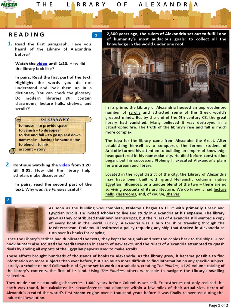 Rise and Fall of the Library of Alexandria | PDF | Social Science