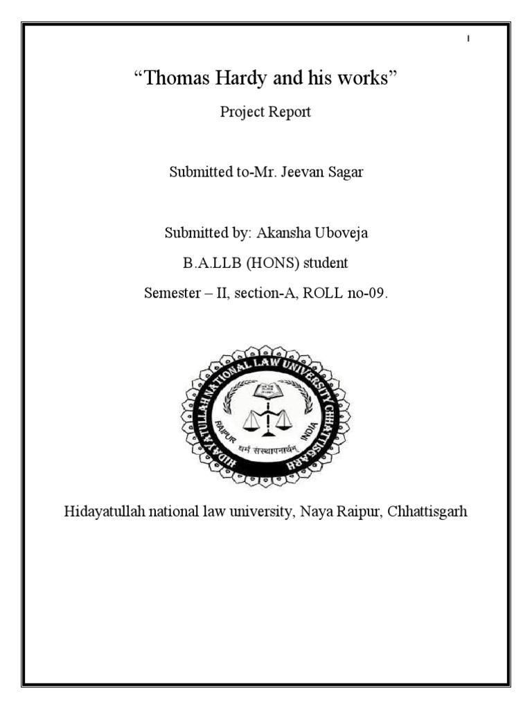 An In-Depth Analysis of Thomas Hardy's Life and Works | PDF | Thomas ...