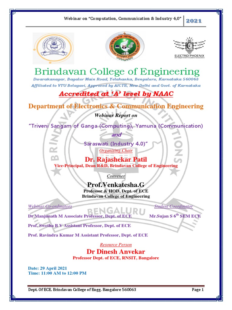 Webinar Report - Industry 4.0 | PDF