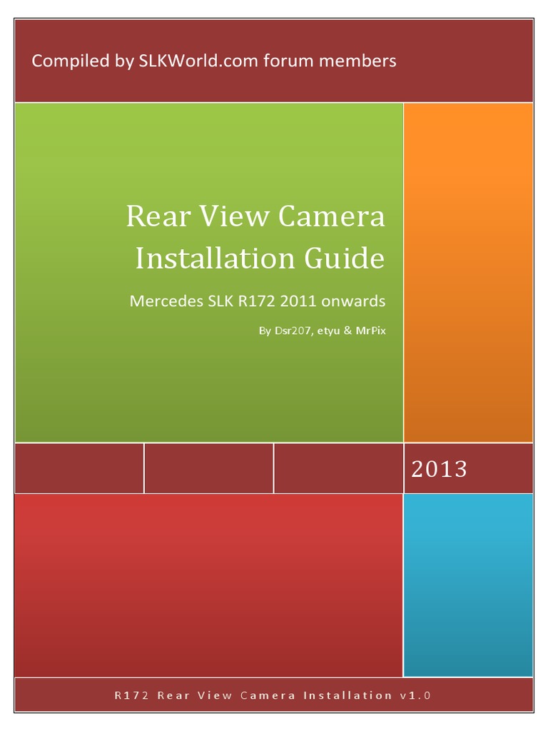 R172 Rear View Camera Install | PDF | Camera | Electrical Connector