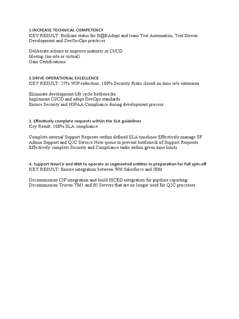 CheckPoint Goals | PDF