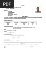 Simple Biodata Format | PDF