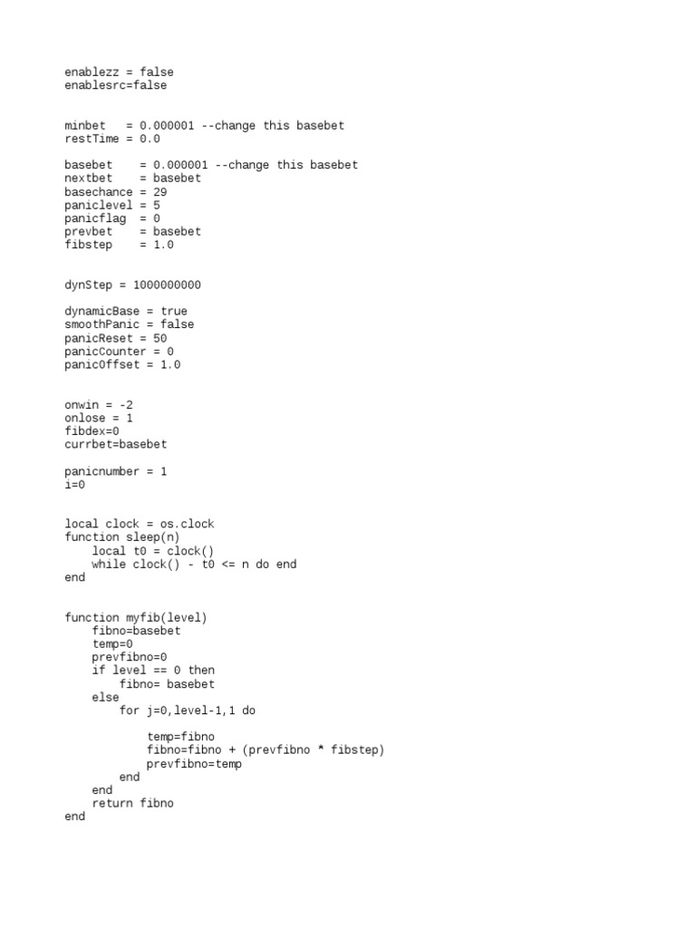 Dicebot Script For Small Balance | PDF | Nature