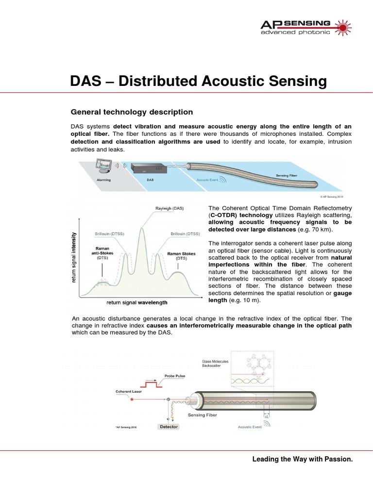 Flyer - DAS Distributed Acoustic Sensing | PDF | Optics | Atomic