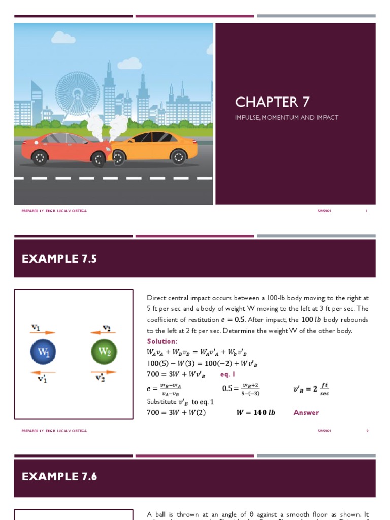 Chapter 7 Part 3 | PDF | Momentum | Force