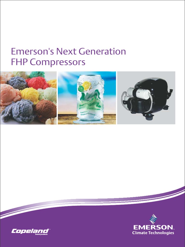 Emerson ECZ FHP Compressor Overview | PDF | Refrigerator | Capacitor