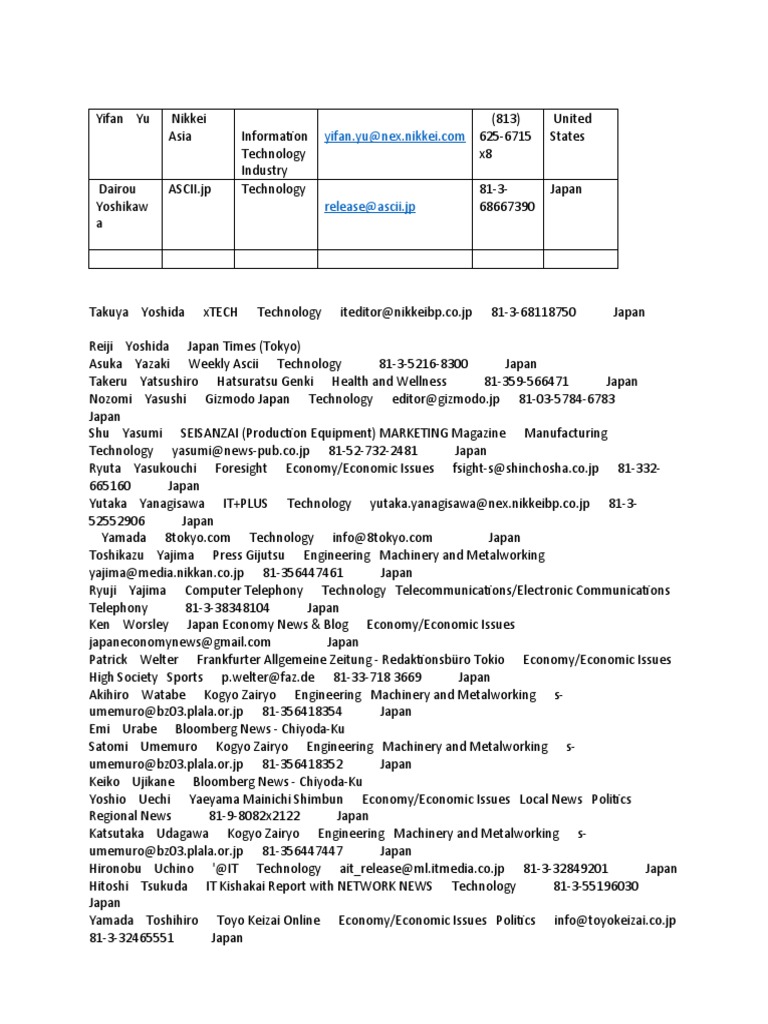 Yifan Yu | PDF | Japan | Science And Technology