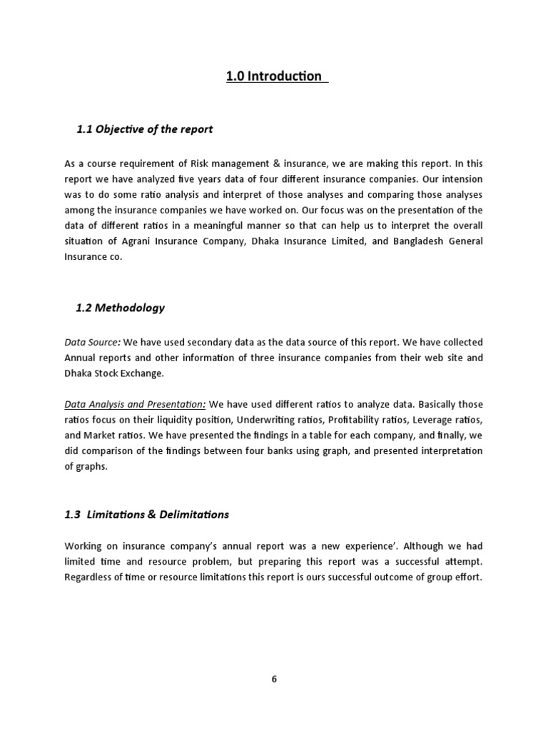 Financial Ratios of Agrani Insurance Company | PDF | Financial Ratio ...