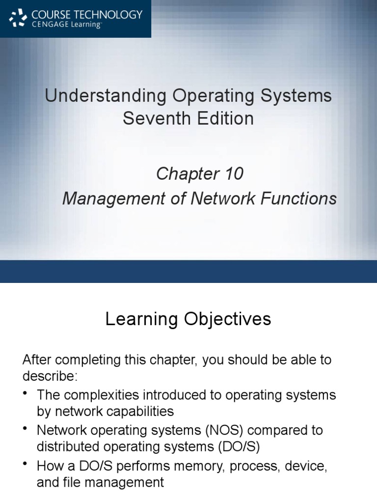 Understanding Operating Systems Seventh Edition: Management of Network ...
